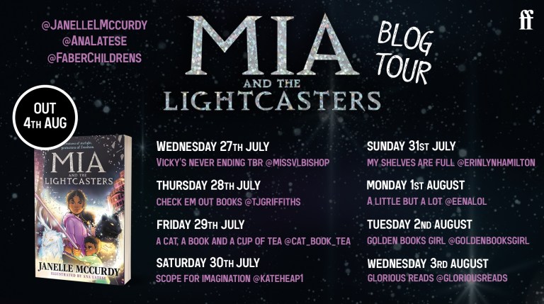 Mia and the Lightcasters Blog Tour – My Shelves Are Full